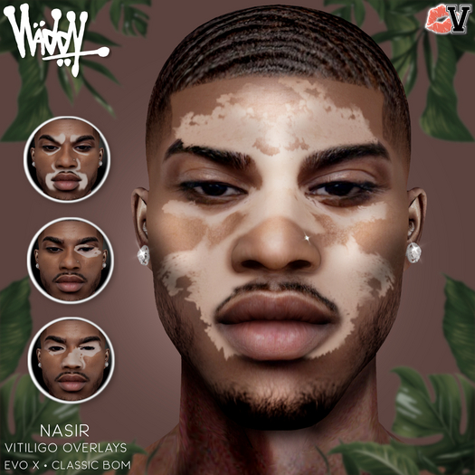 Second Life Marketplace - Vladdy // "Nasir" Vitiligo Overlay
