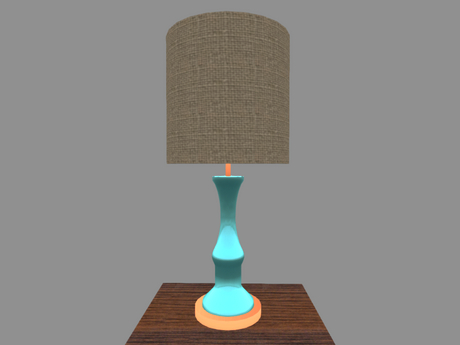 Second Life Marketplace - **EB** Light Blue Lamp Mesh