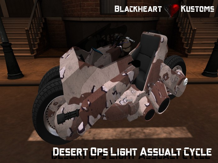 Second Life Marketplace - Desert Ops Light Assault Cycle
