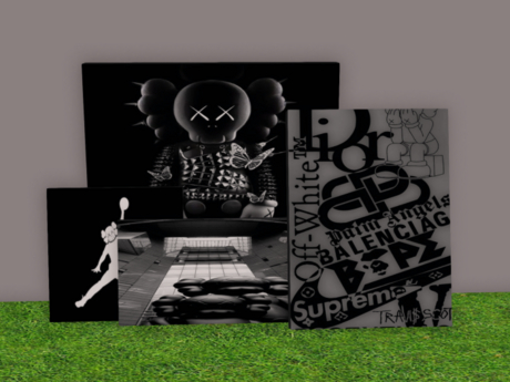 Second Life Marketplace - #B.M - cAWs Group Canvas