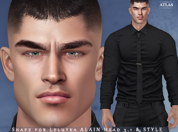 Second Life Marketplace - *ATLAS*SHAPE Leks for / HEAD / lel EvoX Alain ...