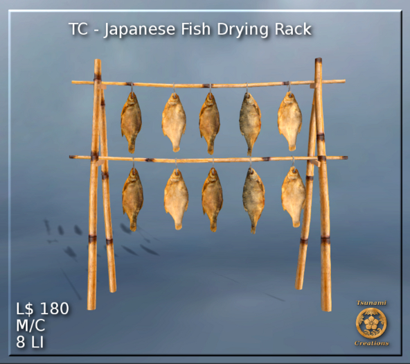 Second Life Marketplace - TC - Japanese Fish Drying Rack