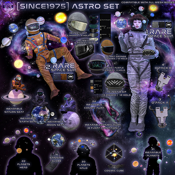 Second Life Marketplace - [Since1975] Astro Set- Complete Set all Rares ...
