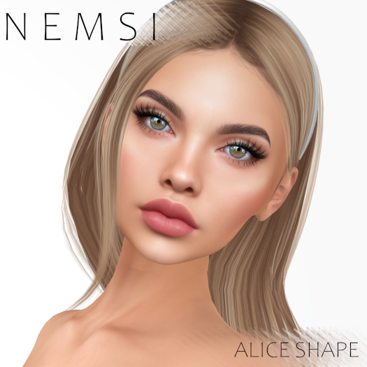 Second Life Marketplace - NEMSI - ALICE Shape for GIFT Genus Head ...