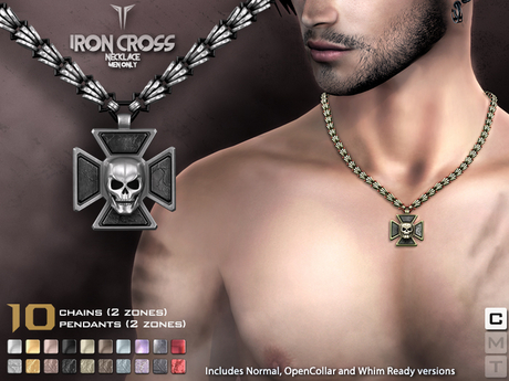 Second Life Marketplace - **RE** Iron Cross Necklace RLV - OpenCollar ...