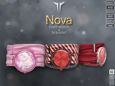 Second Life Marketplace - **RE** Nova Scarf Watch & Bracelet **Sublime ...