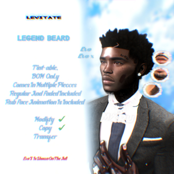 Second Life Marketplace - LvT// Legend Beard Package