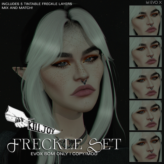 Second Life Marketplace - KILLJOY Freckle Set