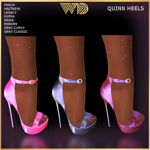 Second Life Marketplace - WAD DESIGNS QUINN HEELS