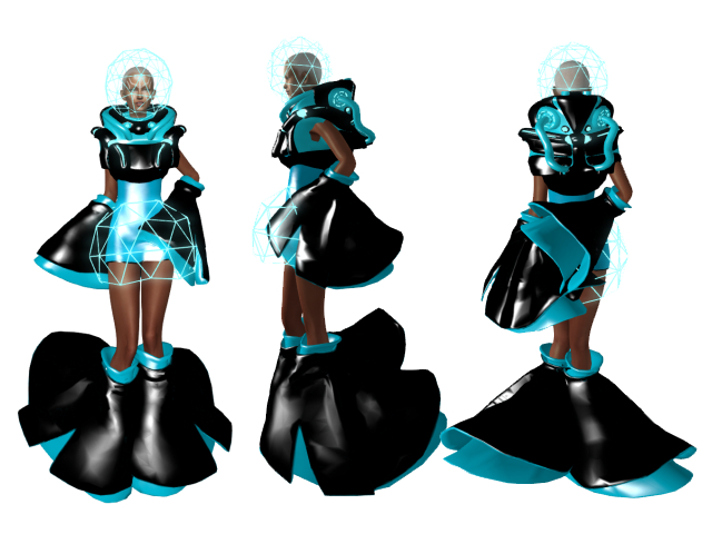 Second Life Marketplace - Cyber Candy outfit (teal)