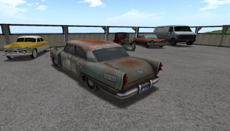 Second Life Marketplace - Old Big Rusty 50s Sedan