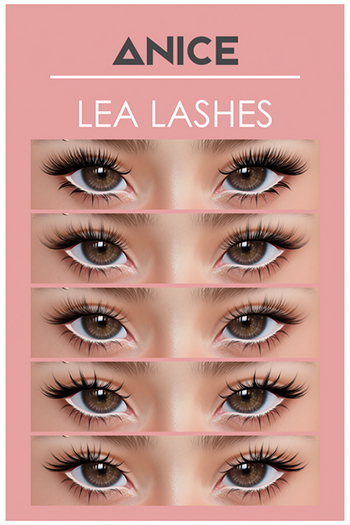 Second Life Marketplace - [GIFT] ANICE - Lea Lashes [Lelutka Evo/Evo X]