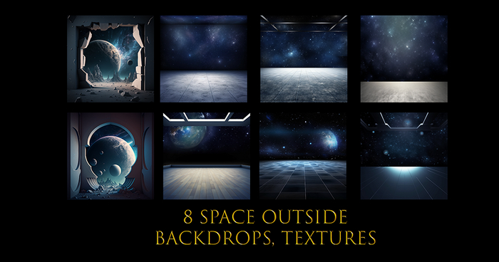 Second Life Marketplace - SATO - 8 Space outside Backdrop Full perm ...