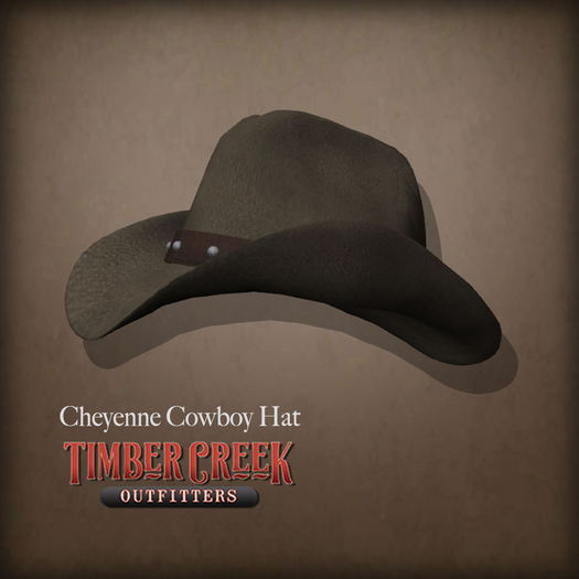 Second Life Marketplace - [Timber Creek] The Cheyenne Cowboy Hat-Earth