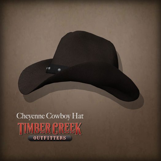 Second Life Marketplace - [Timber Creek] The Cheyenne Cowboy Hat-Saddle