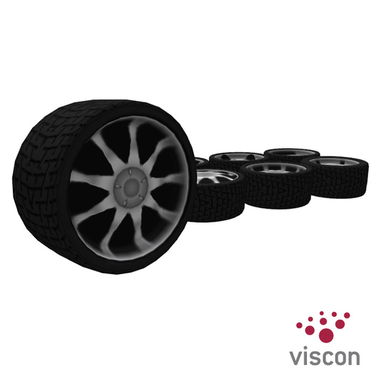 Second Life Marketplace - Viscon* Sculpties Car Wheel Pack + UV Maps ...