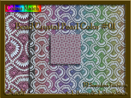 Second Life Marketplace - Bead Crystal Pearl Color #01 Seamless Texture ...