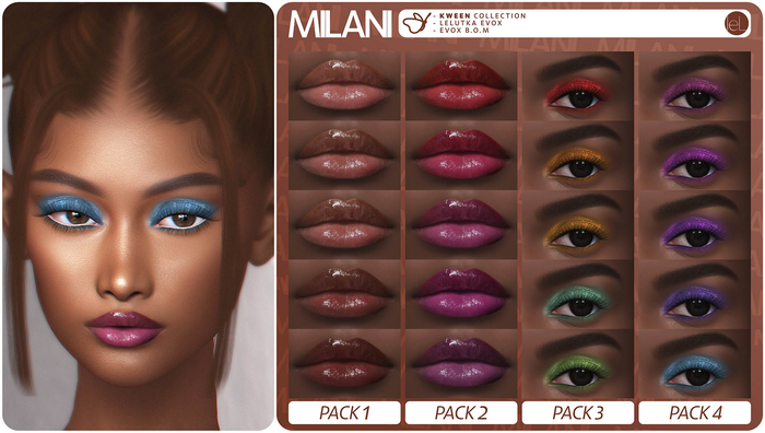 Second Life Marketplace - MILANI Cosmetics "Kween" Collection (DEMO)