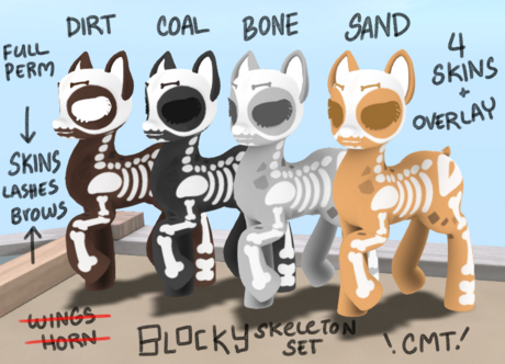 Second Life Marketplace - [QR] Blocky Skeleton Set