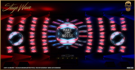 Second Life Marketplace - Stage Wave Backdrop - The Bearded Guy