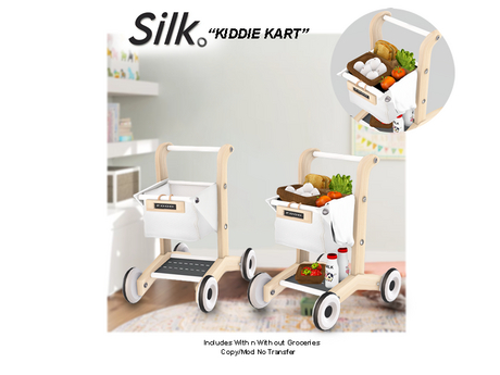 Second Life Marketplace - SILK: Kids Wooden cart SET