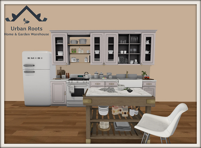 Second Life Marketplace - UR Modern Farmhouse Kitchen Intuitive Set (PG)