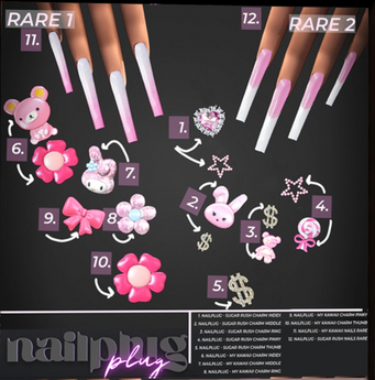 Second Life Marketplace - 11. NAILPLUG - My Kawaii Nails Rare (BBL)