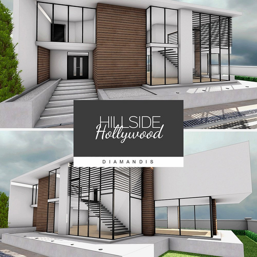 Second Life Marketplace Diamandis Hillside Hollywood Modern House
