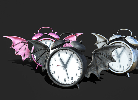 Second Life Marketplace - Art Studio.FULL PERM \\ Dark Gothic Alarm Clock