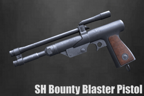 Second Life Marketplace - SH RP Prop Gun - Bounty Blaster Pistol ...