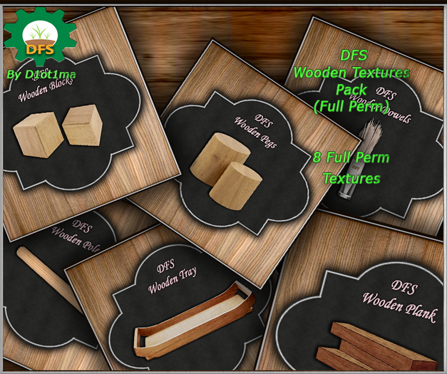 Second Life Marketplace - DFS TEXTURES - DFS Wooden Textures Pack (Full ...