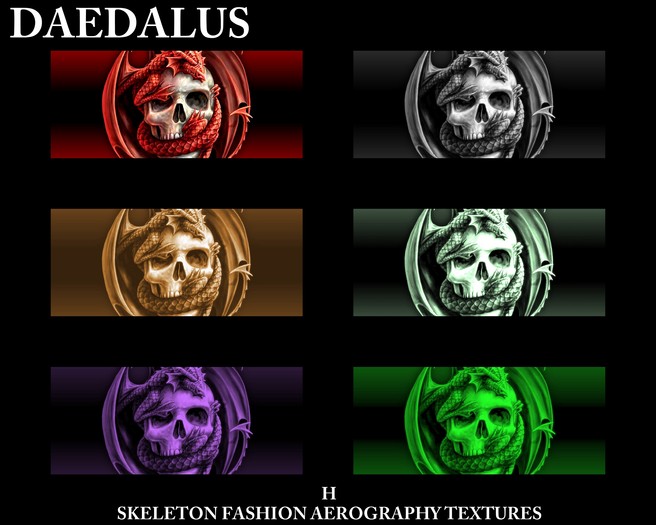 Second Life Marketplace - skeleton aerography h textures