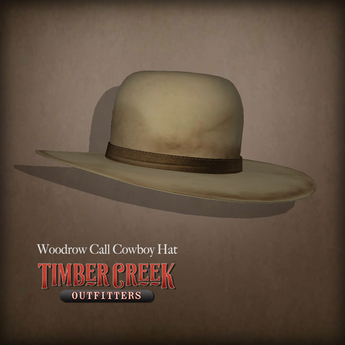 Second Life Marketplace - [Timber Creek] The Woodrow Call Cowboy Hat-Dust