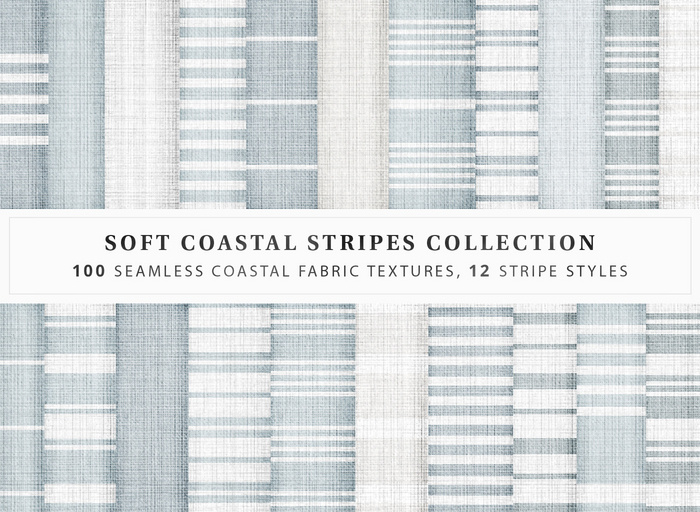 Second Life Marketplace - NEW! Soft Coastal Stripes ♥ 100 Seamless ...