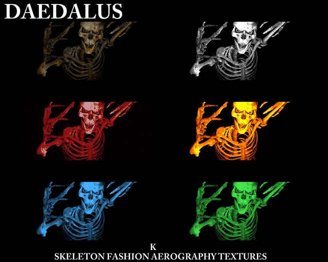 Second Life Marketplace - skeleton aerography k textures