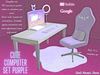 Second Life Marketplace - Cute Computer Purple - UwU Kawaii Store DEMO