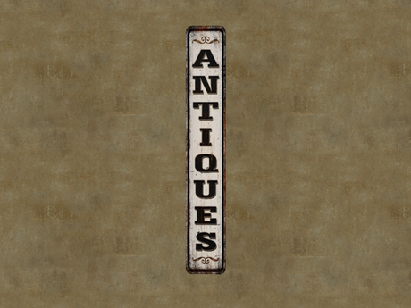 Second Life Marketplace - Old Vertical Antiques Sign