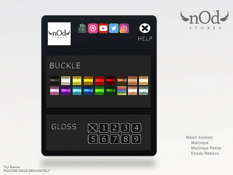 Second Life Marketplace - ~nOd~ Destiny Latex White [18 Metals] NOD0085