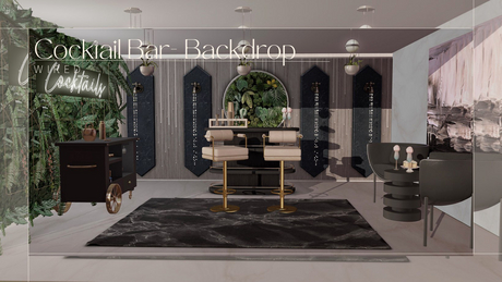 Second Life Marketplace - [Celavii] Cocktail Bar - Backdrop