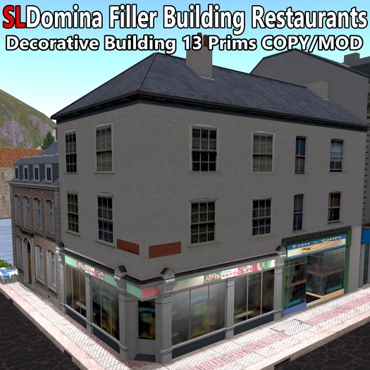 Second Life Marketplace - FILLER BUILDING - SLDomina Restaurant ...