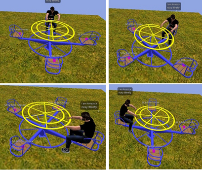 Second Life Marketplace - Kids Child Playground Push Merry-Go-Round ...