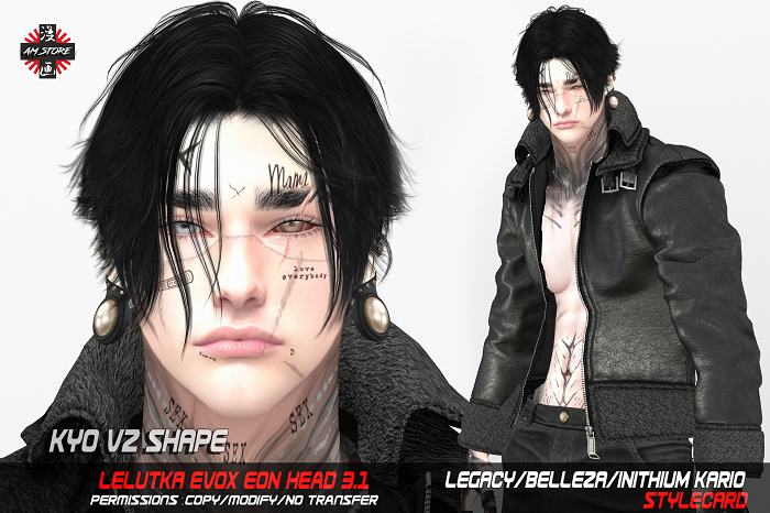 Second Life Marketplace - Kyo V2 Shape Lelutka Eon Head 3.1 [Evo X]