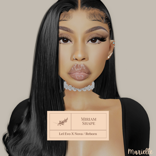 Second Life Marketplace - Miriam Shape Lelutka Evo X Nova Shape ...