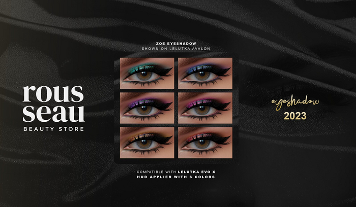 Second Life Marketplace - [ROUSSEAU] ZOE EYESHADOW - LELUTKA EVOX ...
