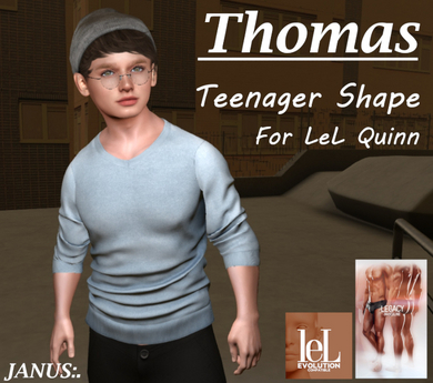 Second Life Marketplace - JANUS:. THOMAS TEEN shape (Lel Quinn)
