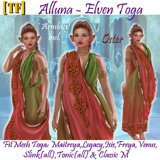 Second Life Marketplace - ALLUNA - Elven Toga - Oster [TF] - [ADD to ...