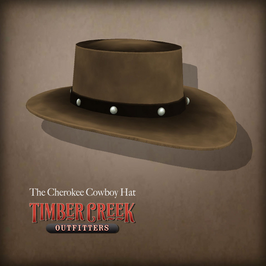 Second Life Marketplace - [Timber Creek] The Cherokee Cowboy Hat-Earth