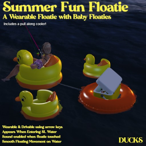 Second Life Marketplace - Wearable Floatie with Baby Squeeky Duck ...