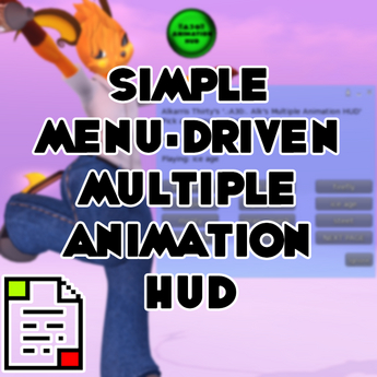 Second Life Marketplace - Alk's Multiple Animation HUD (FULL PERM)