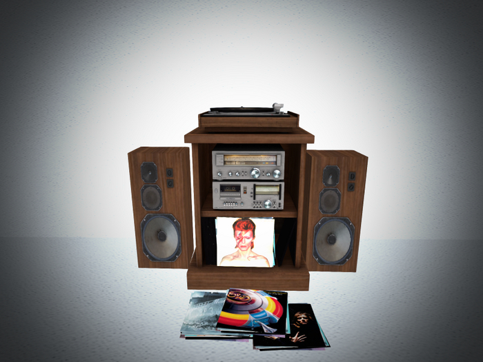 Second Life Marketplace - Stereo With Albums